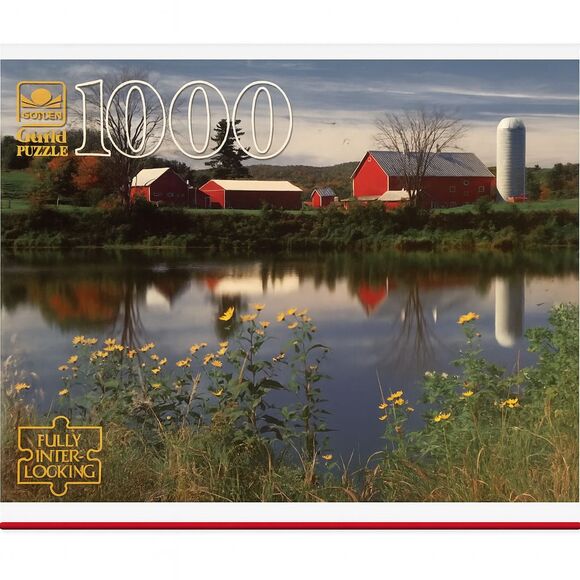 Games | Rare Vintage Golden Guild Sheldon Junction Vermont Jigsaw ...